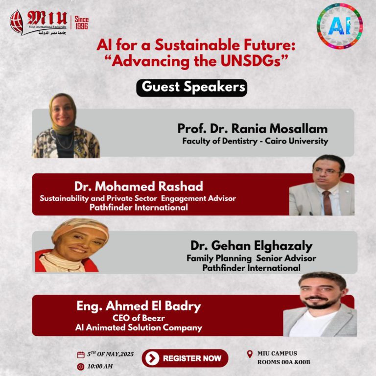 AI for a Sustainable Future: "Advancing the UNSDGs | Misr International ...